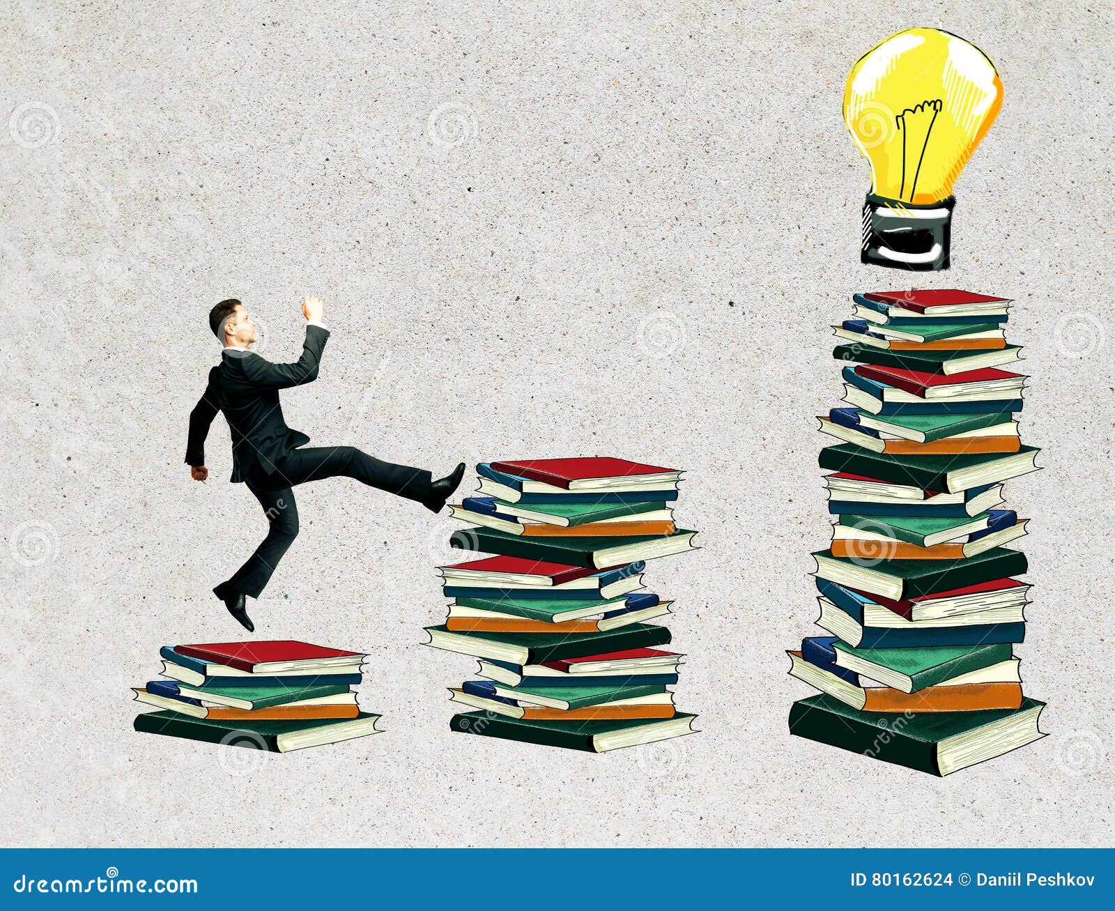 Education and idea concept stock illustration. Illustration of light ...