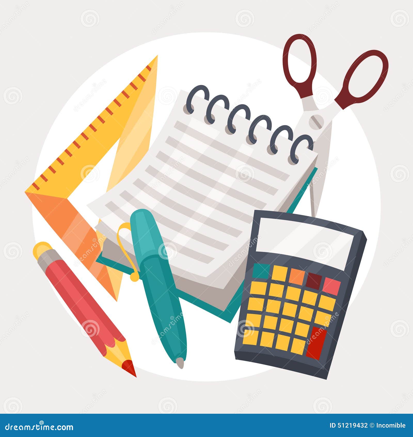 Education Illustration Design of School Supplies Stock Vector ...