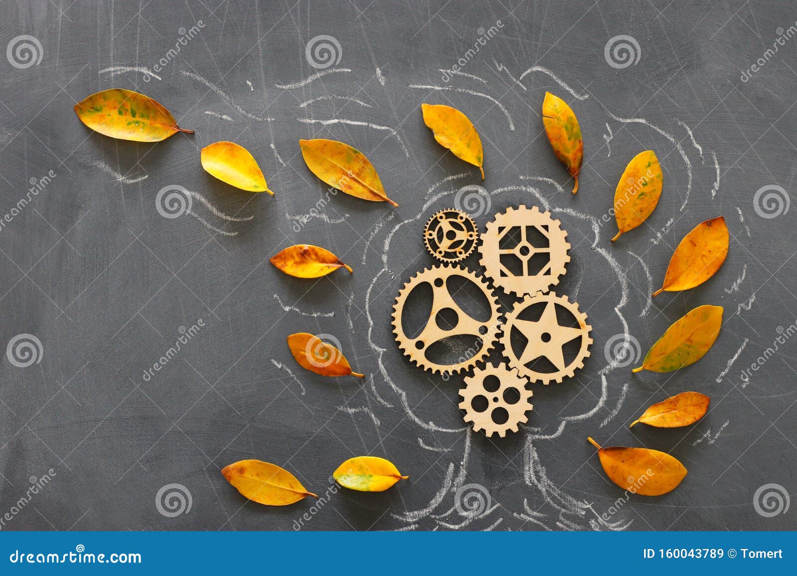 Education Image of Tree with Cog Wheels. Concept of Learning and ...