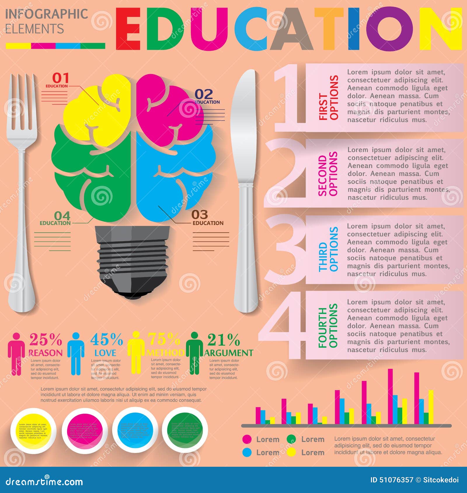 Education Info Graphic and Sequence Stock Vector - Illustration of idea ...