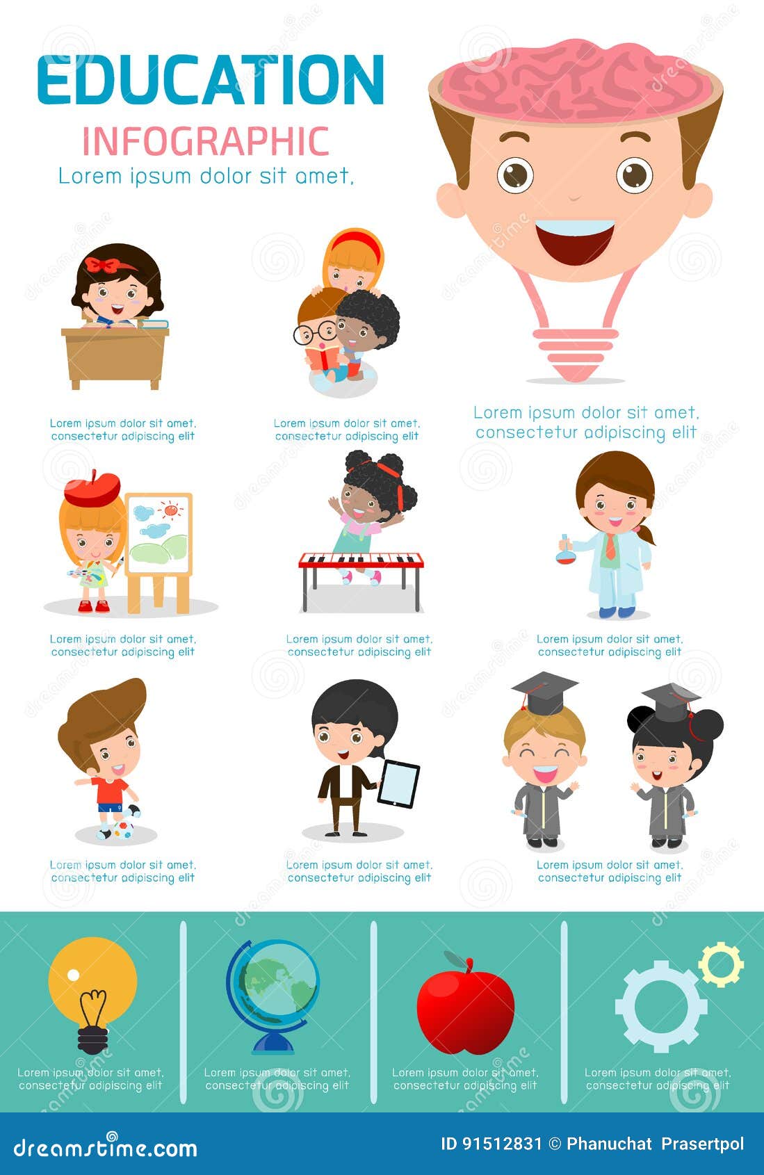 Education Infographic, Creativity, Brain, Idea, Students, Back To ...