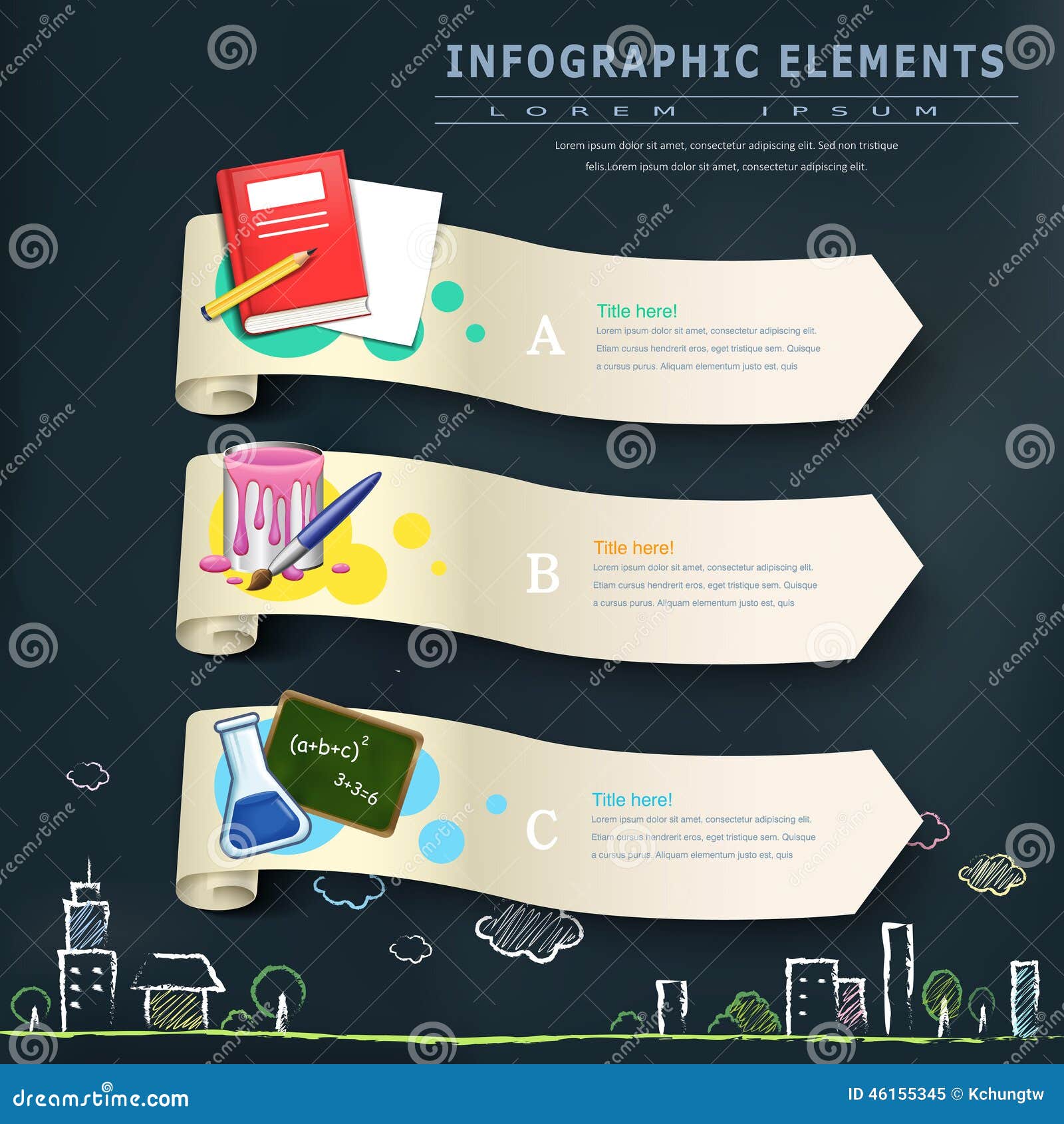 Education Infographic Template. Academic Cap. Vector | CartoonDealer ...
