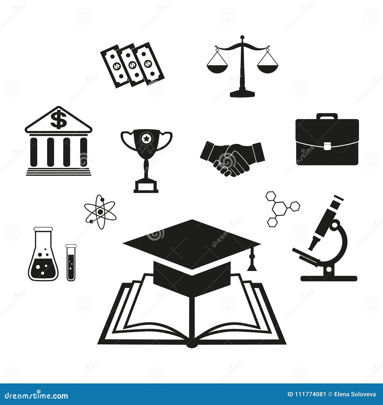 Teaching Elements Linear Icons Set. Curriculum, Pedagogy, Classroom ...