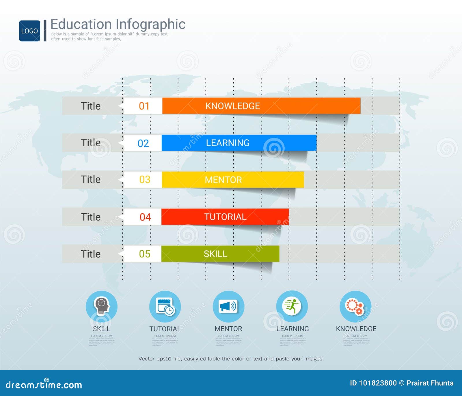 Education Infographic Elements Template for Graduation Concept. Stock ...