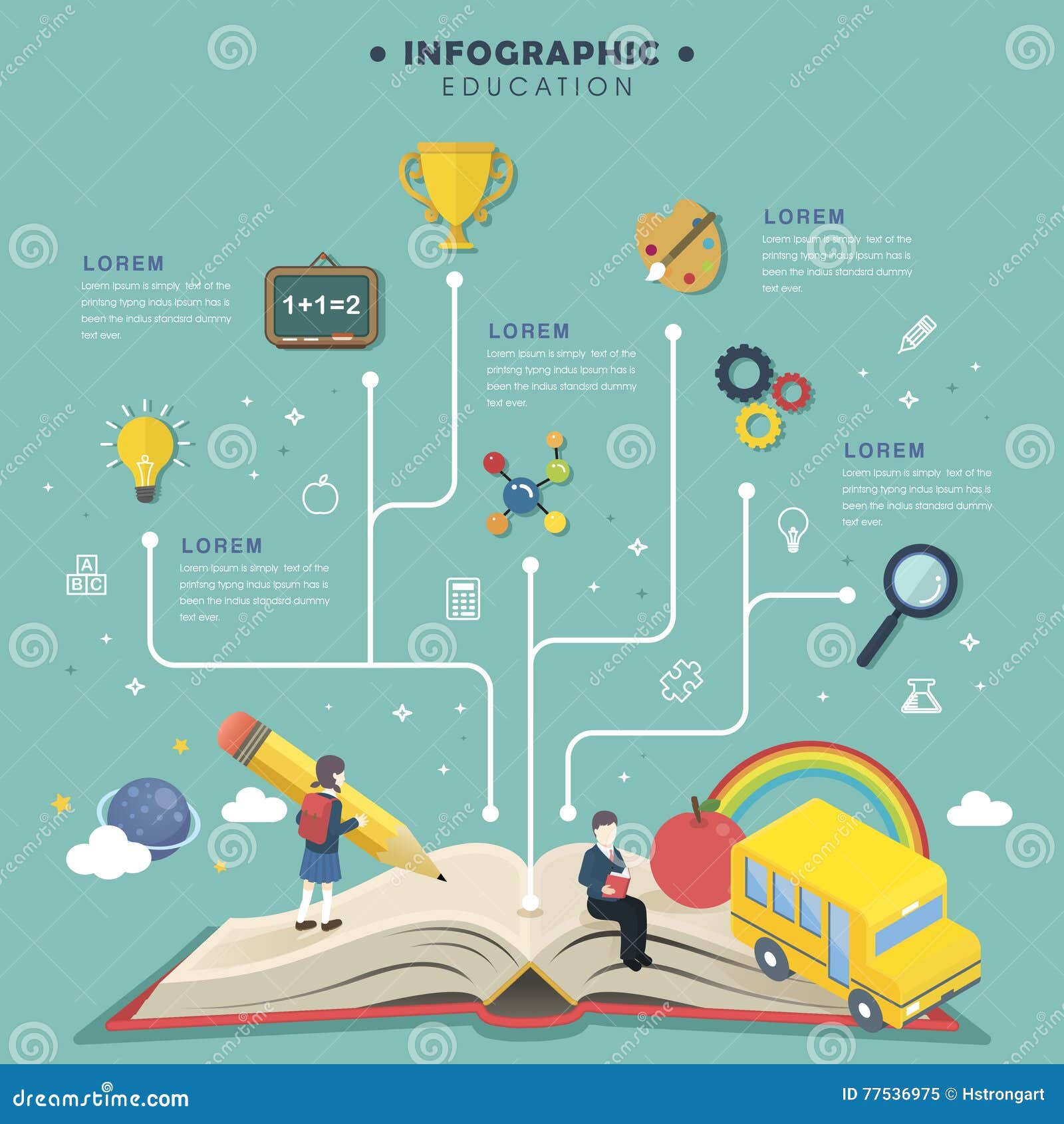 Infographic Flat Design Column Graph Chart Template Cartoon Vector ... Infographic Flat Design Column Graph Chart Template Cartoon Vector ...
