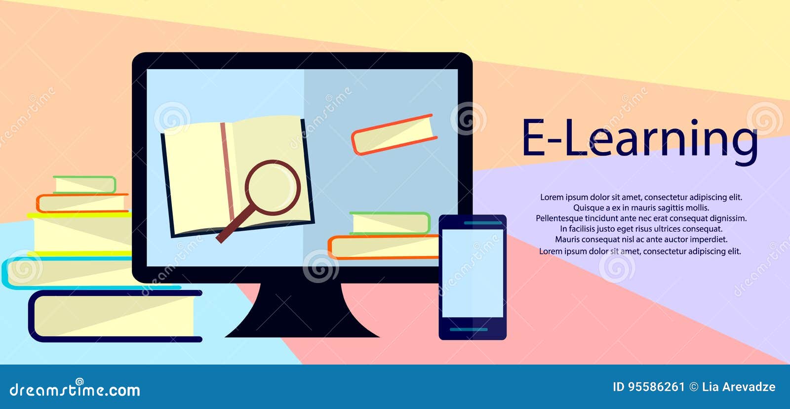 Education Infographic. Flat Vector Illustration for E-learning and ...
