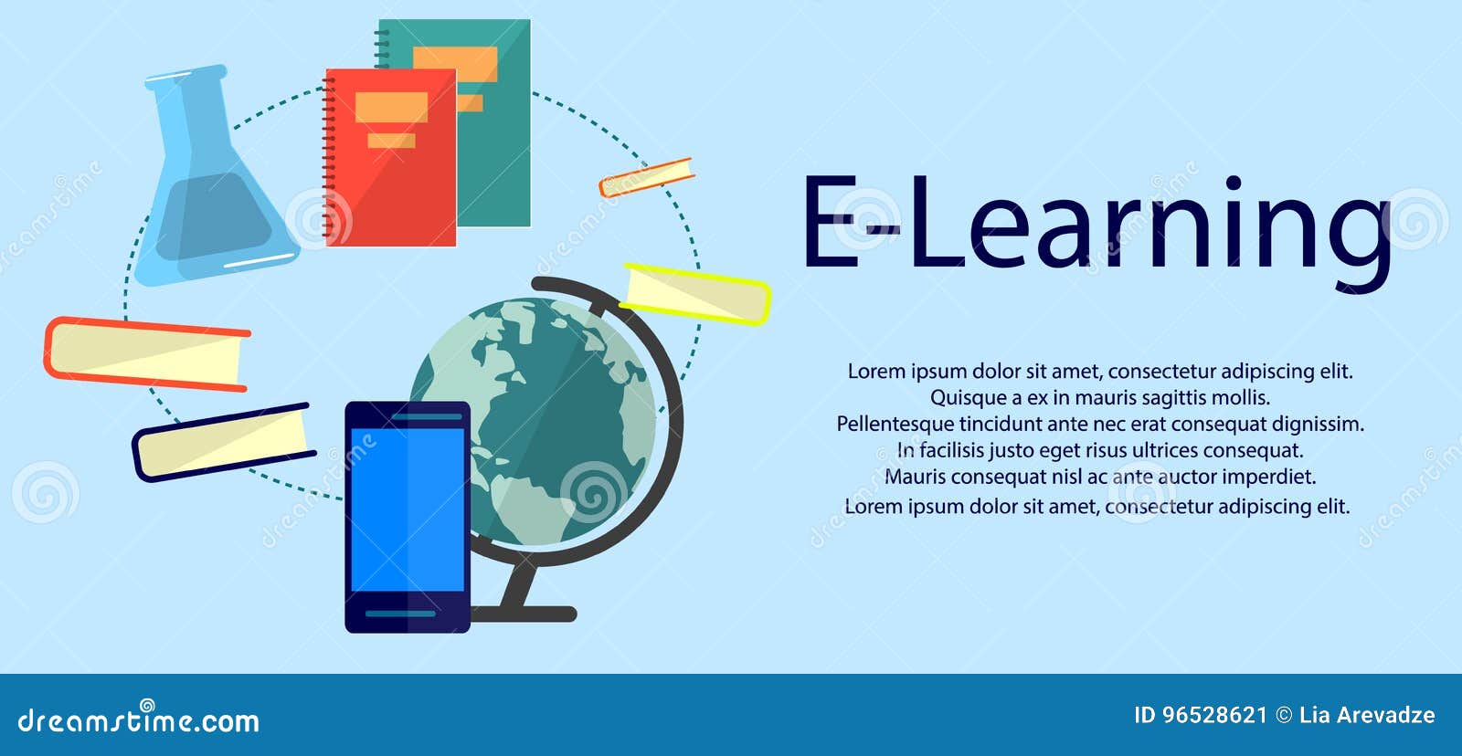 Education Infographic. Flat Vector Illustration for E-learning and ...