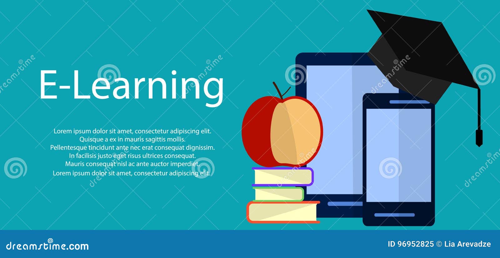 Education Infographic. Flat Vector Illustration for E-learning and ...
