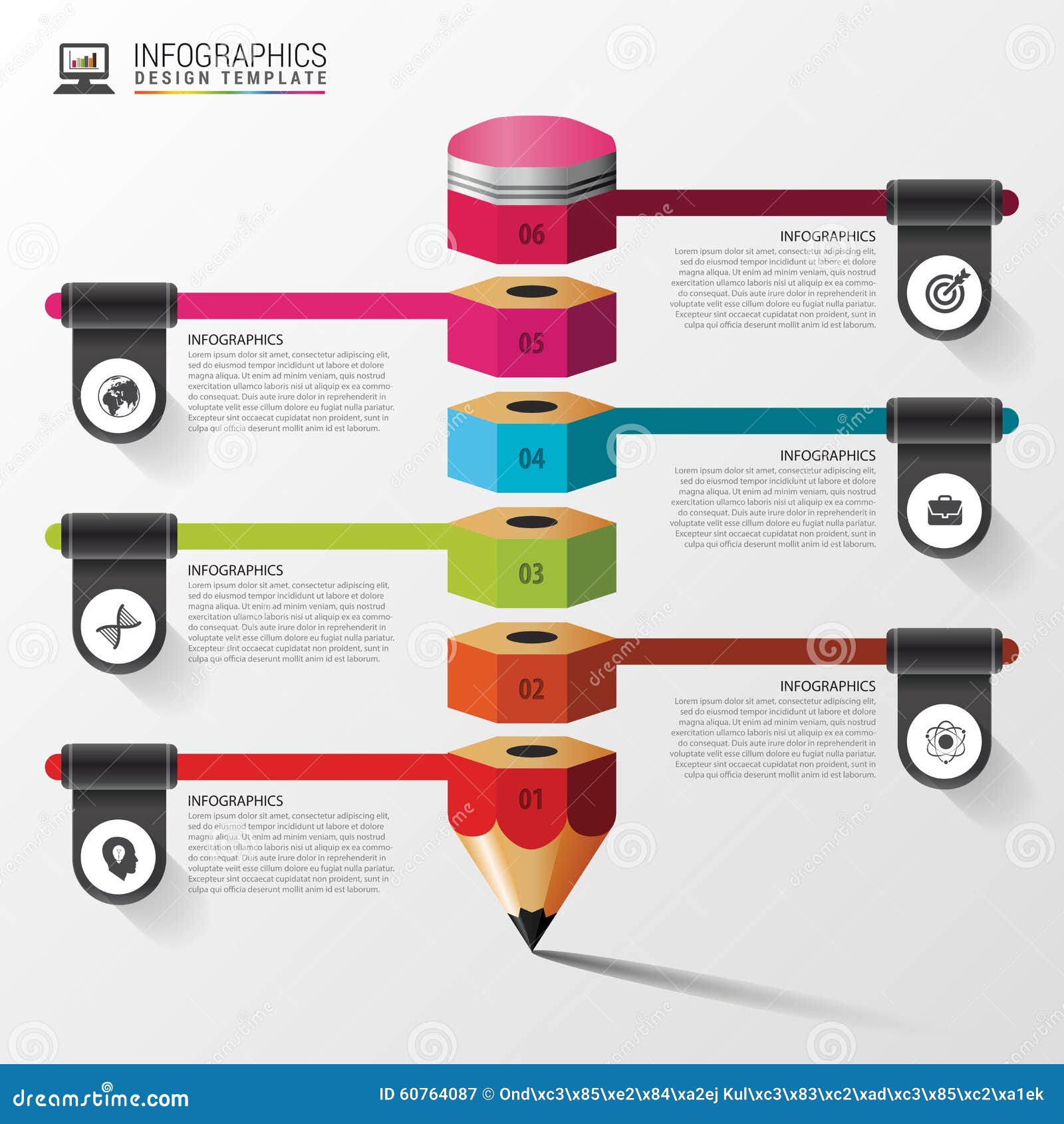 Step By Step Diagram. Flat Triangle With Color Sections. Triangle ...