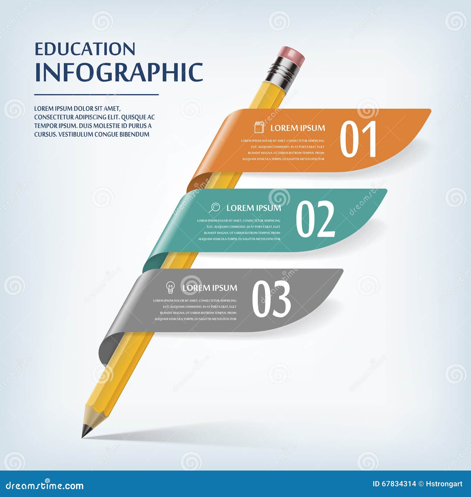 Education Infographic Template Design Stock Vector - Illustration of ...