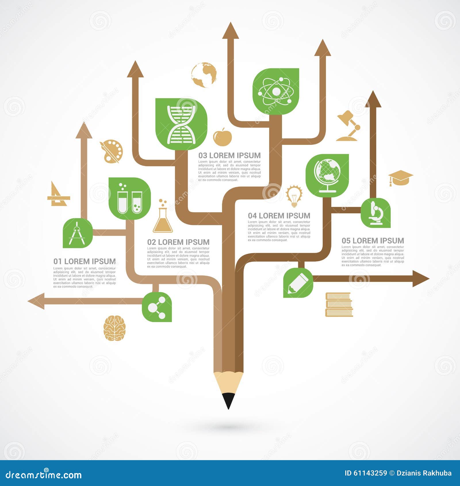 Education infographic stock vector. Illustration of abstract - 61143259