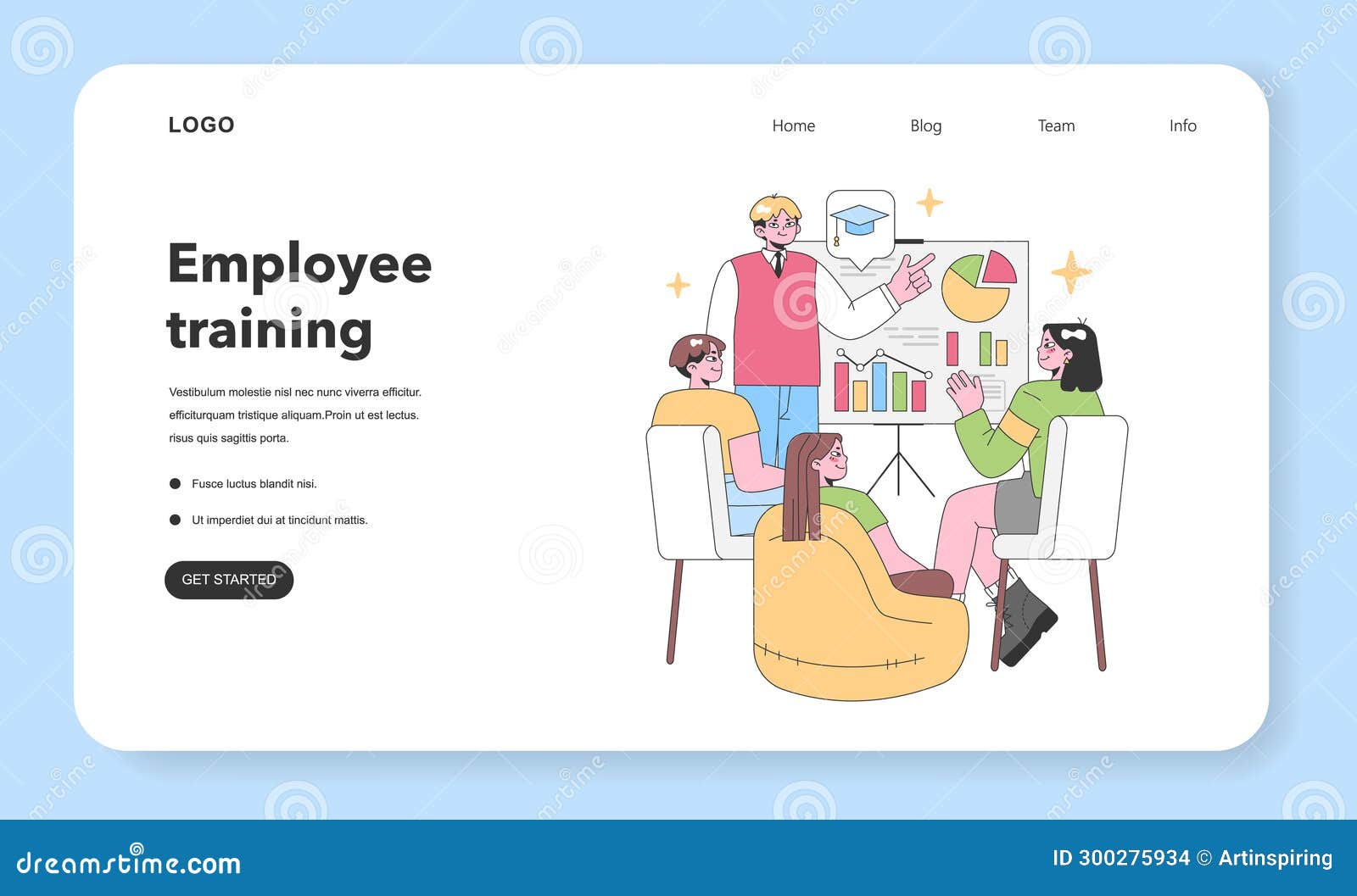 Education Insights Concept. Flat Vector Illustration. Stock Vector ...