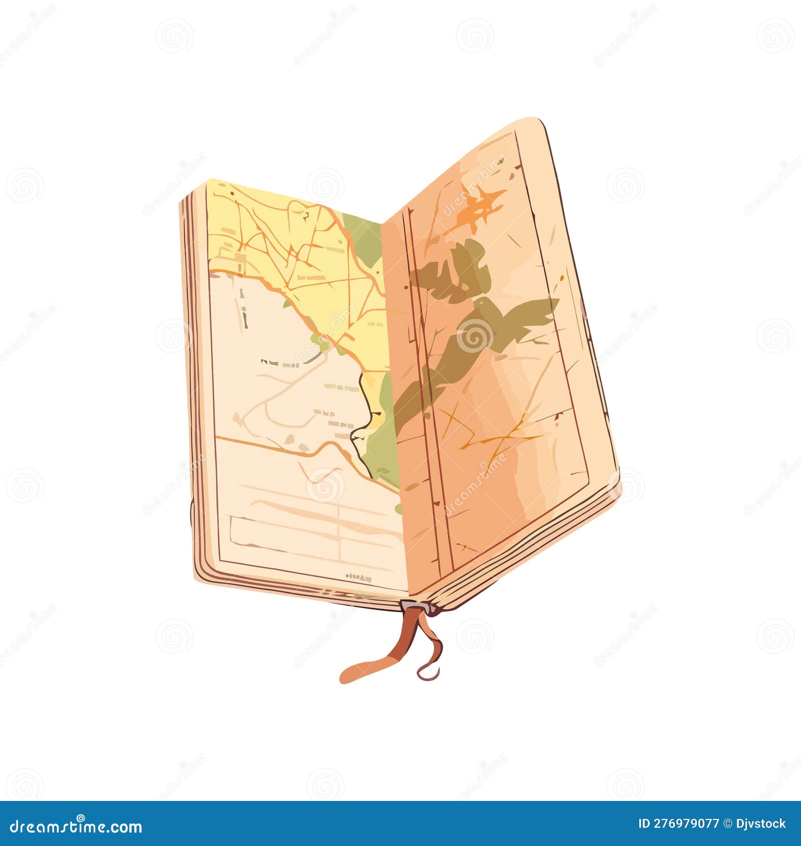 Education Journey Mapped Out through Reading Book Stock Vector ...