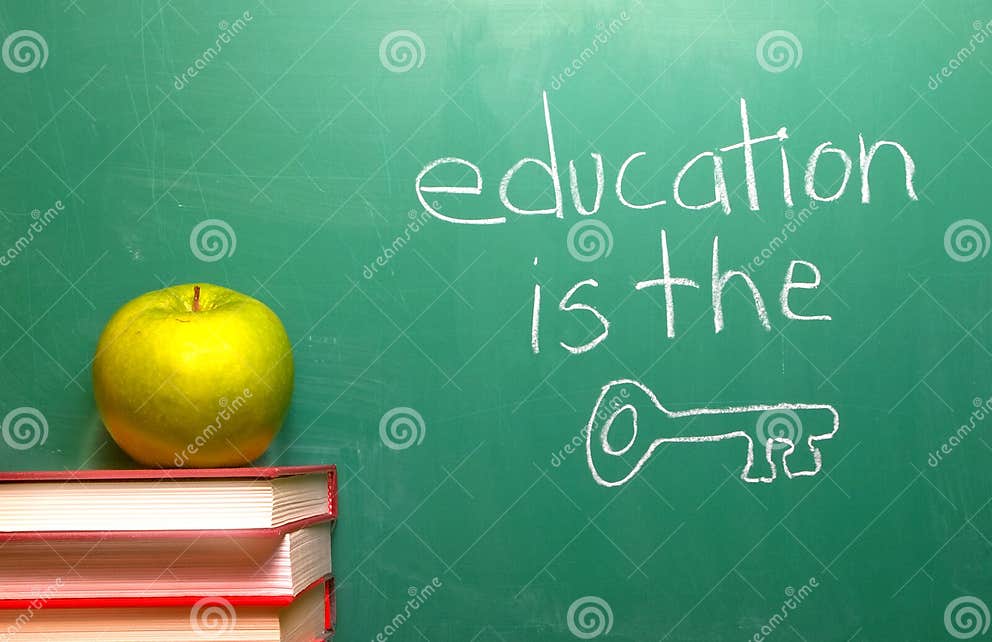 Education is the Key stock image. Image of board, chalk - 5528539