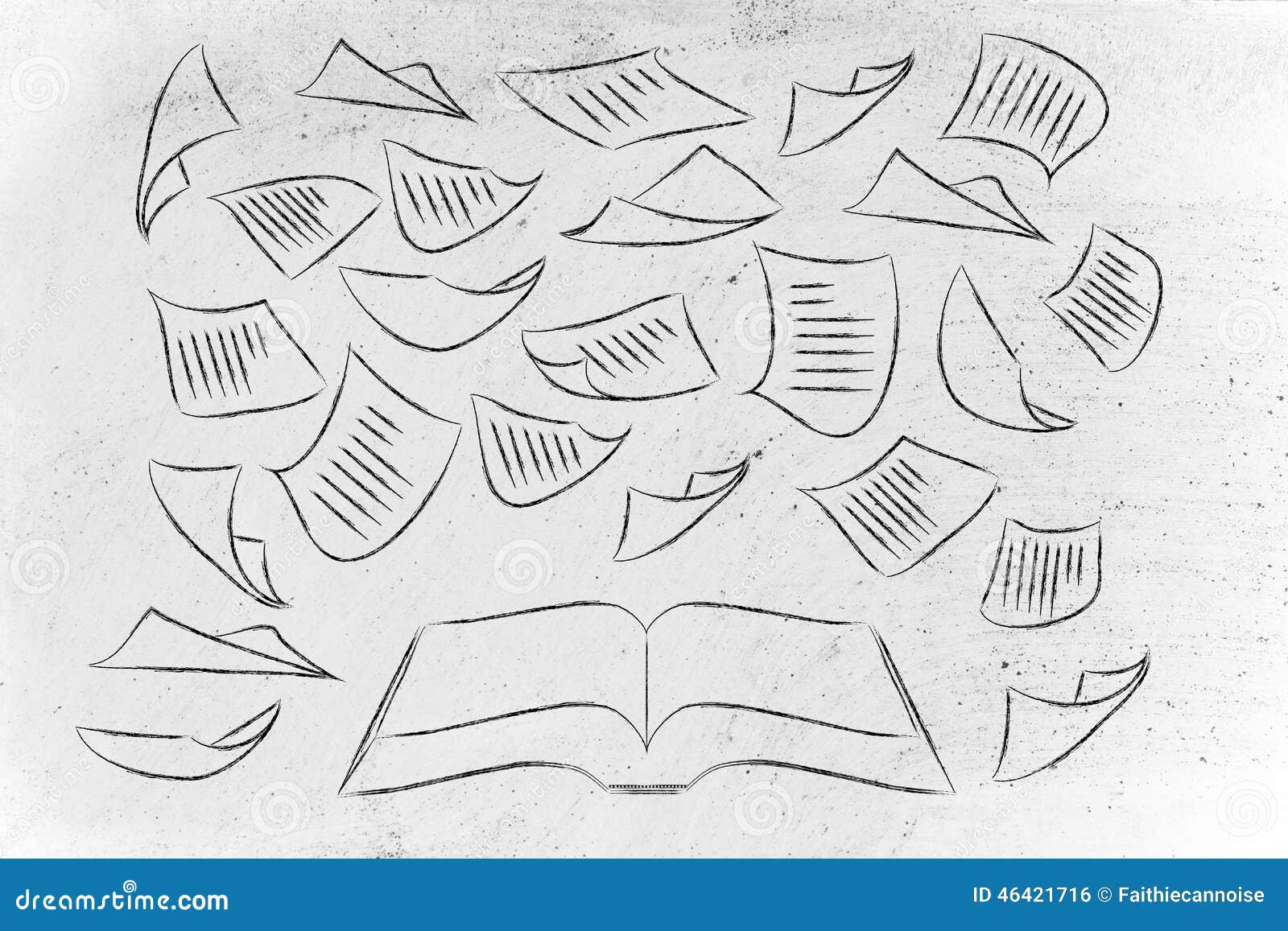 Education is the Key, Book with Pages Flying Around Stock Photo - Image ...