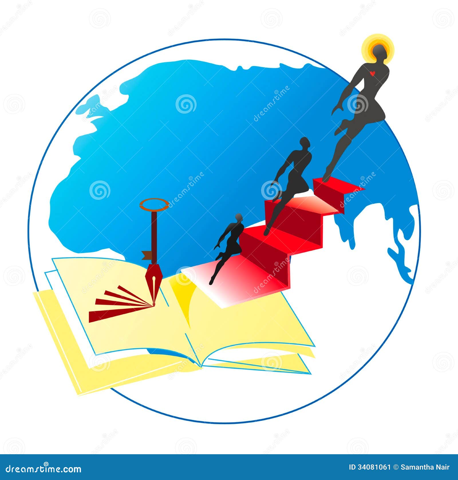 Education Key to dreams stock illustration. Illustration of intelligent ...