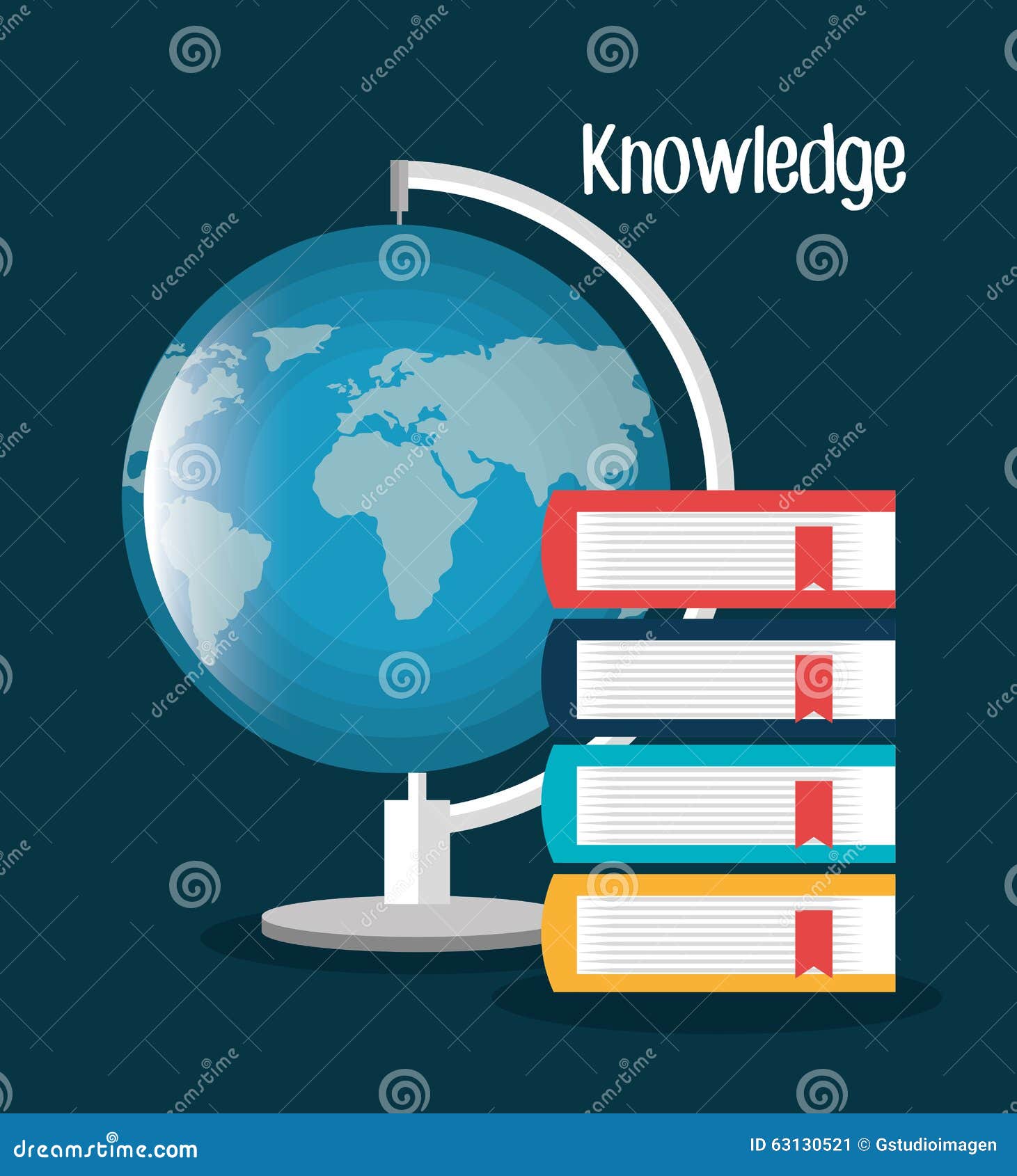 Education and knowledge stock vector. Illustration of study - 63130521
