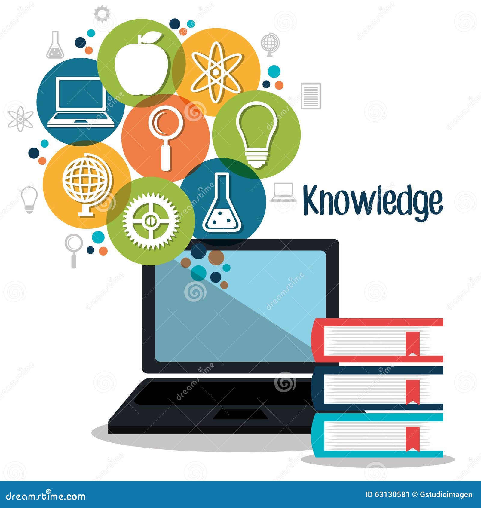 Education and knowledge stock vector. Illustration of information ...