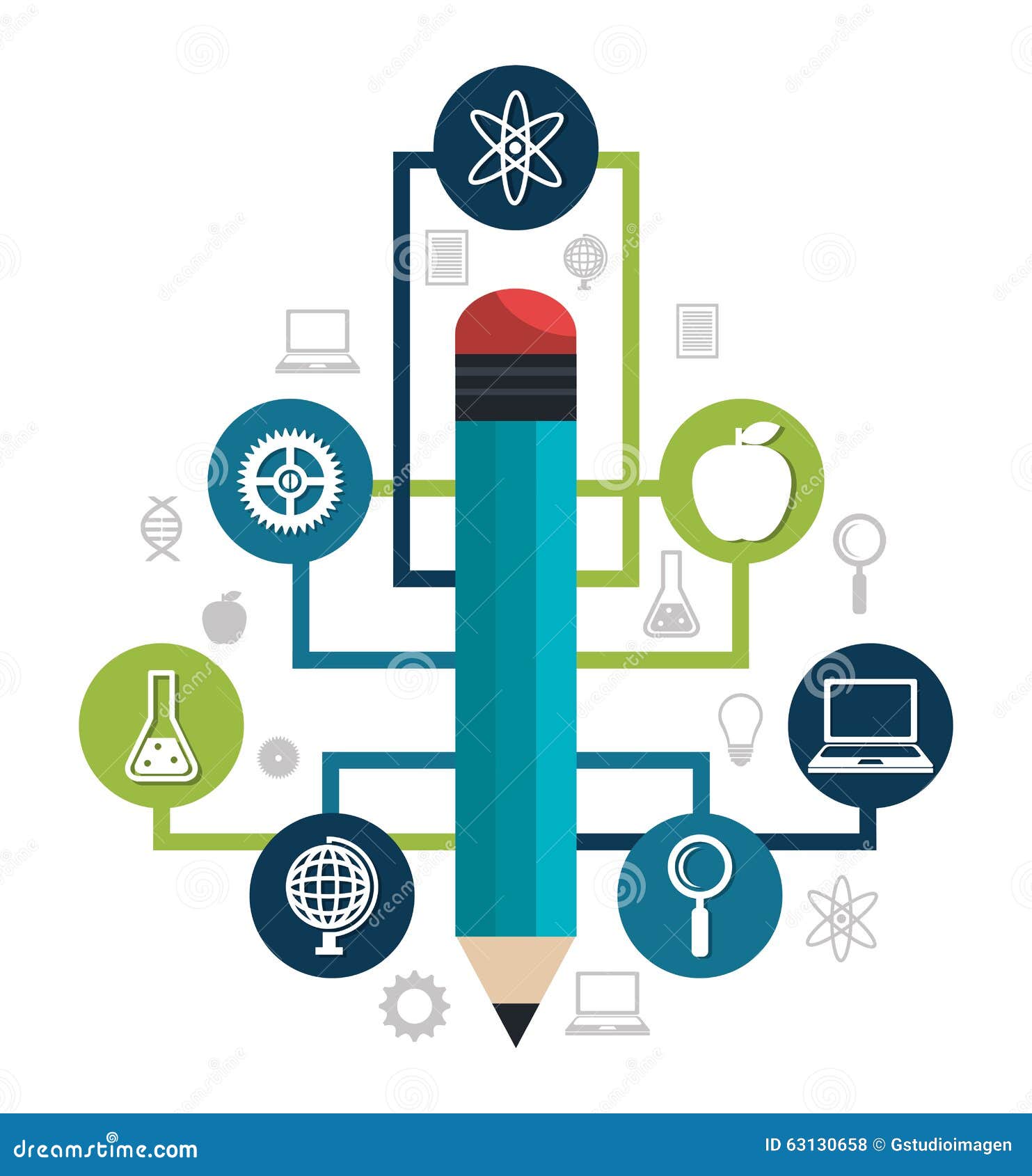 Education and knowledge stock vector. Illustration of sign - 63130658