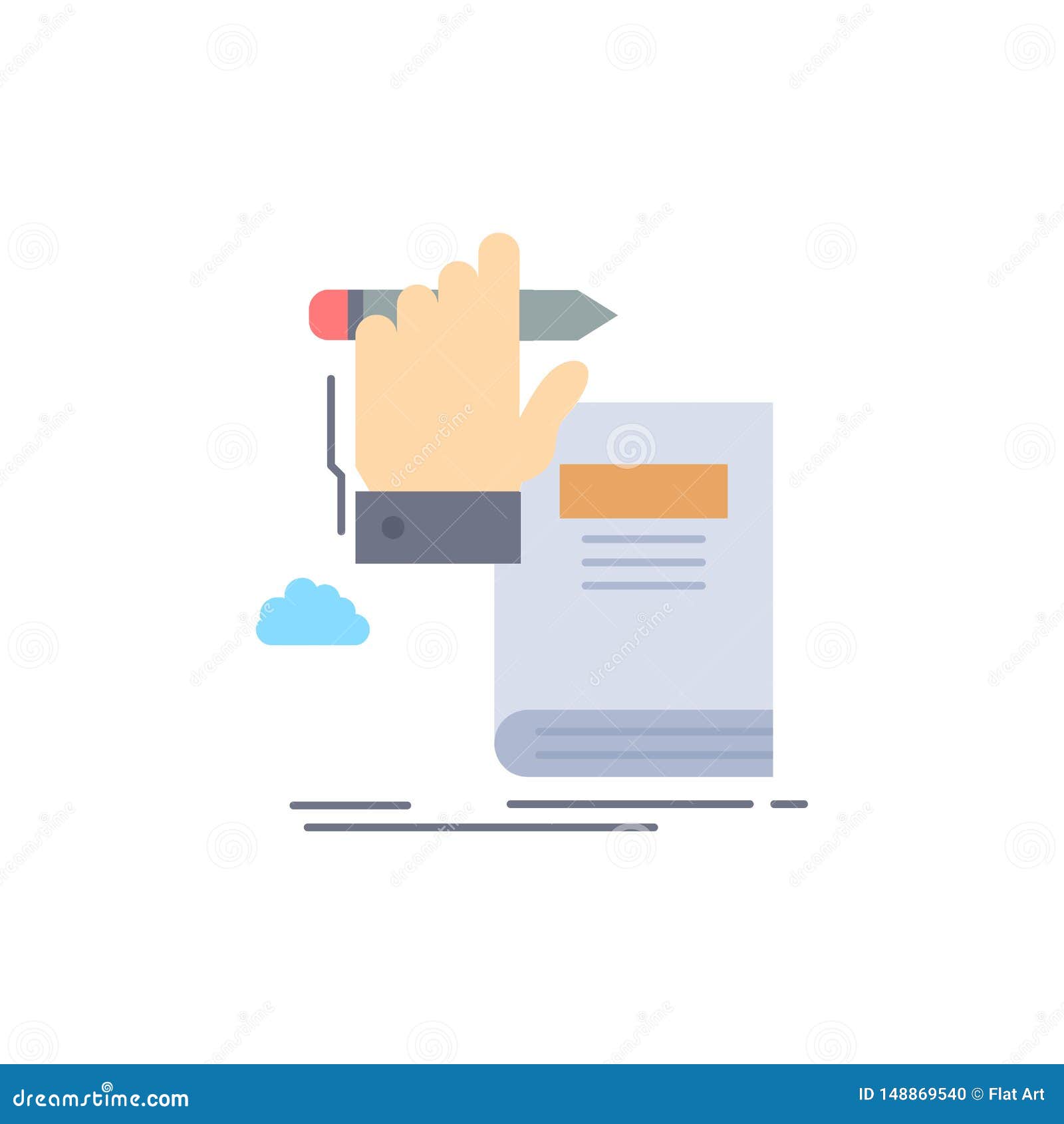 Education, Knowledge, Learning, Progress, Growth Flat Color Icon Vector ...