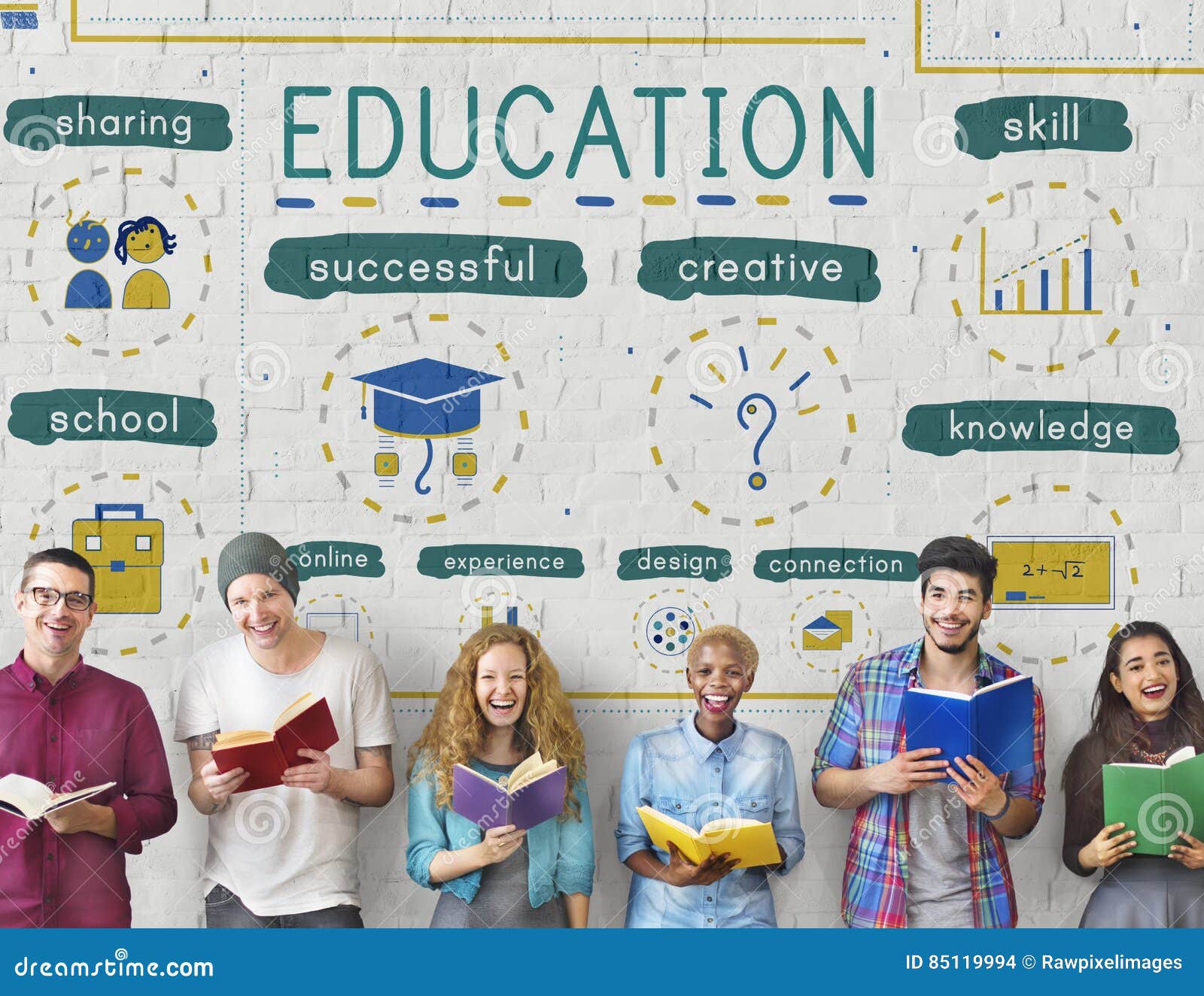 Education Knowledge Study Icons COncept Stock Photo - Image of ...