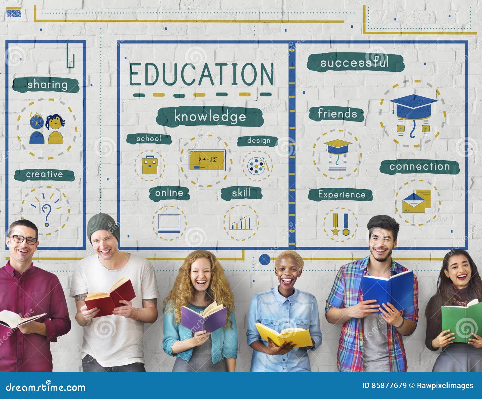 Education Knowledge Study Icons Concept Stock Image - Image of creative ...
