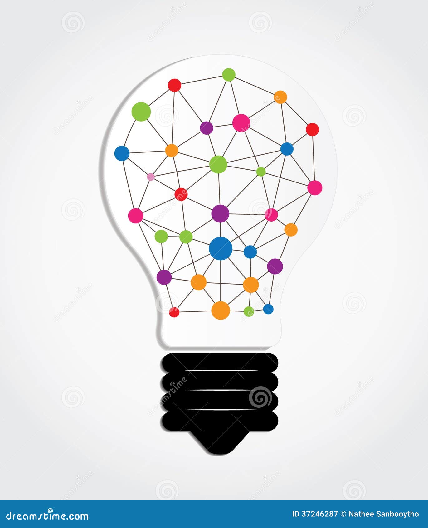 Education and lamp idea stock vector. Illustration of education - 37246287