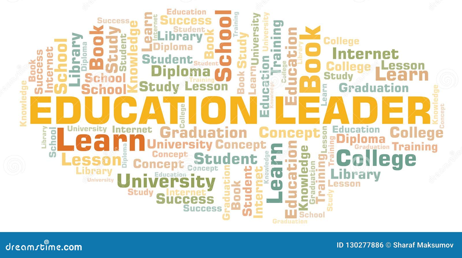 Education Leader Word Cloud. Stock Illustration - Illustration of fonts ...