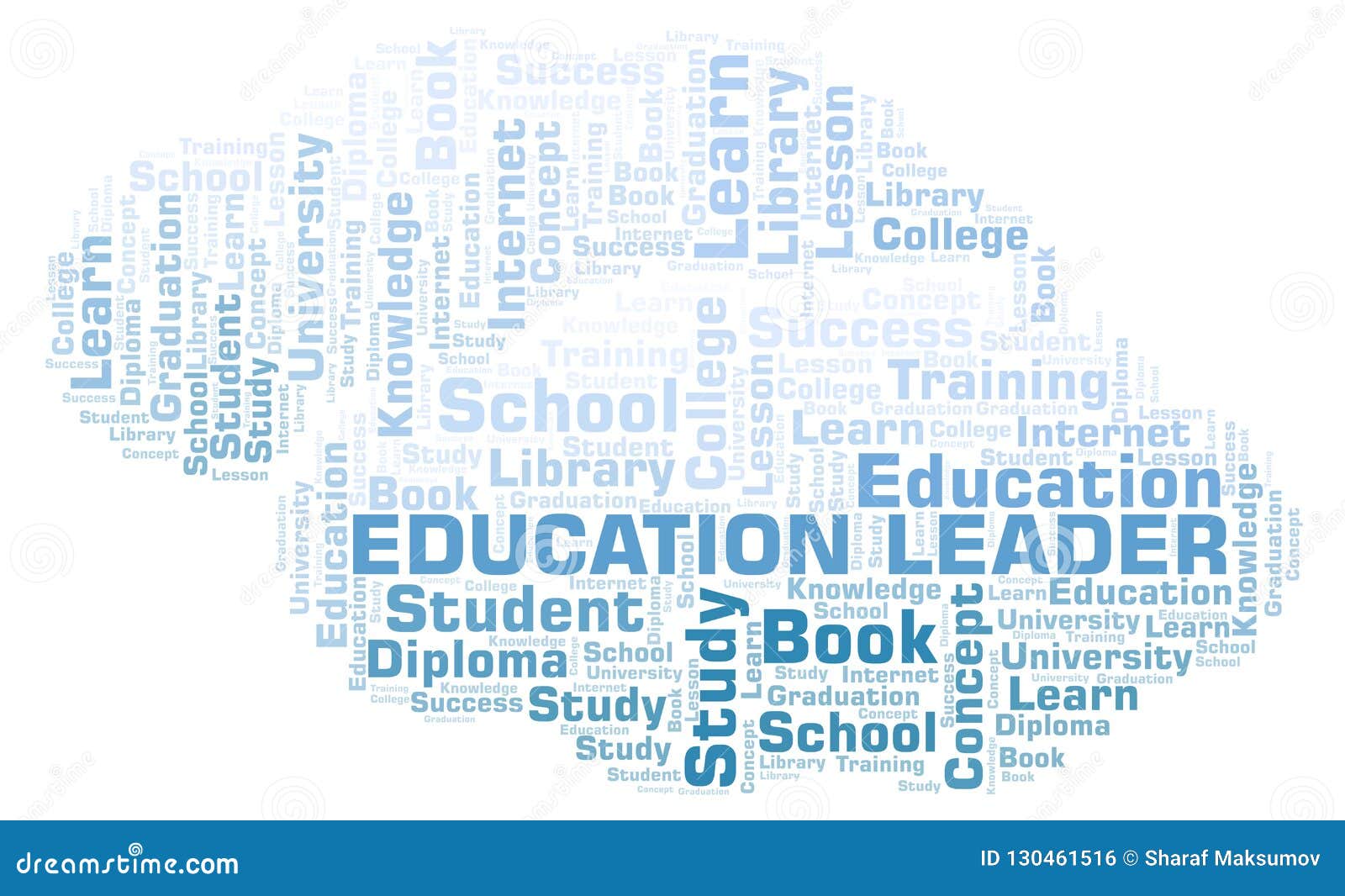 Education Leader Word Cloud. Stock Illustration - Illustration of ...