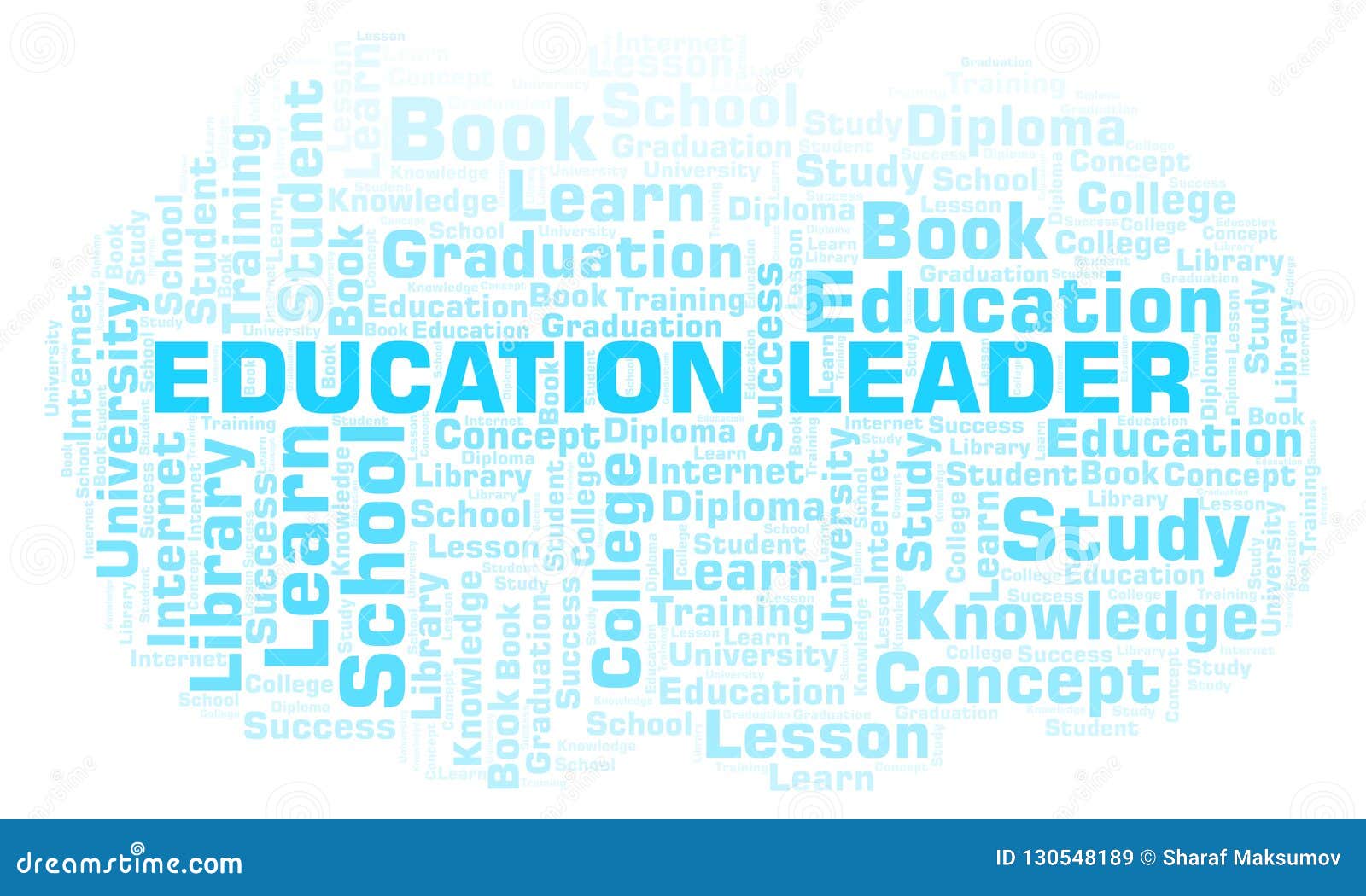Education Leader Word Cloud. Stock Illustration - Illustration of ...