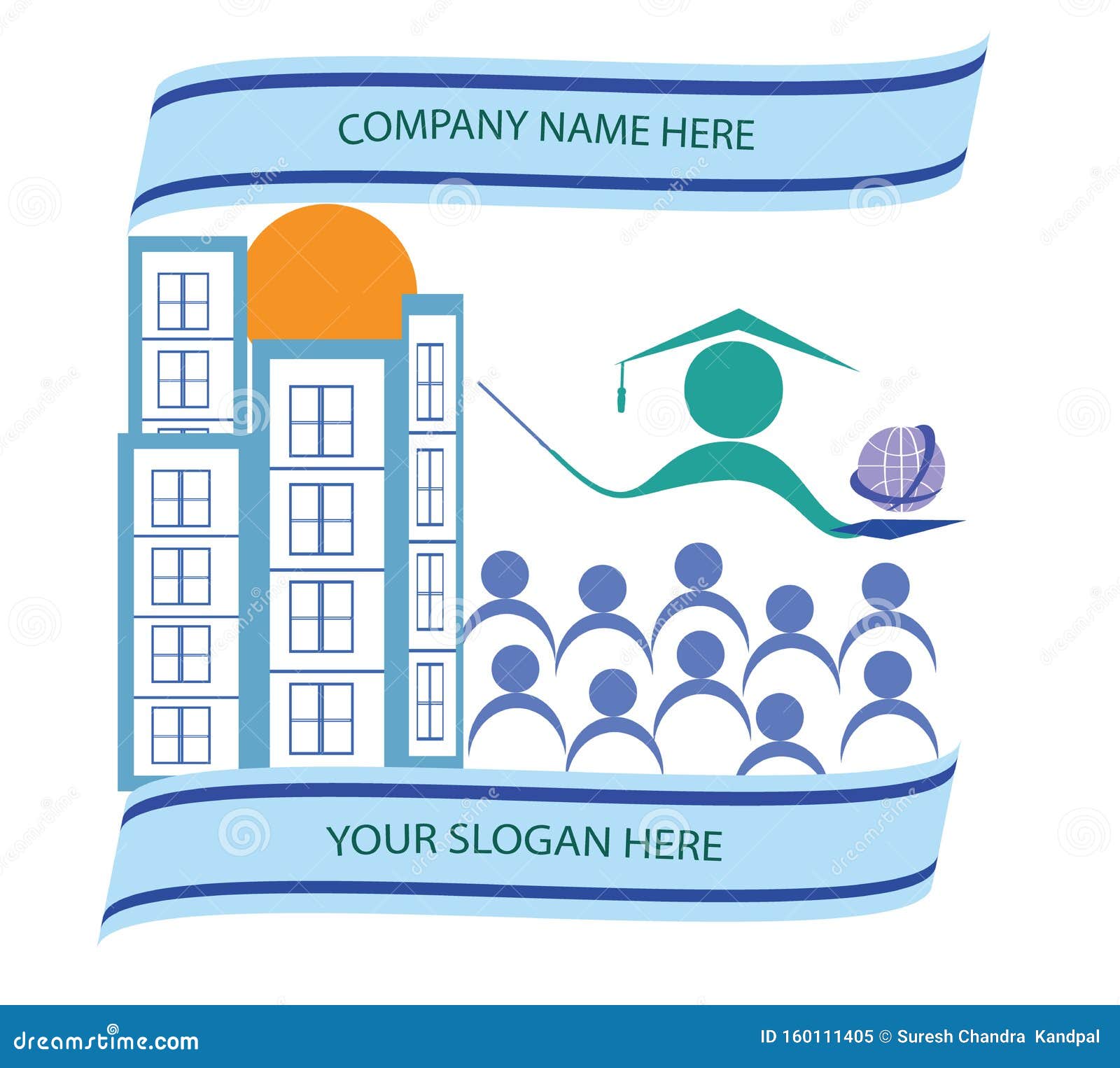 Education And Leadership Programme Logo Cartoon Vector | CartoonDealer ...