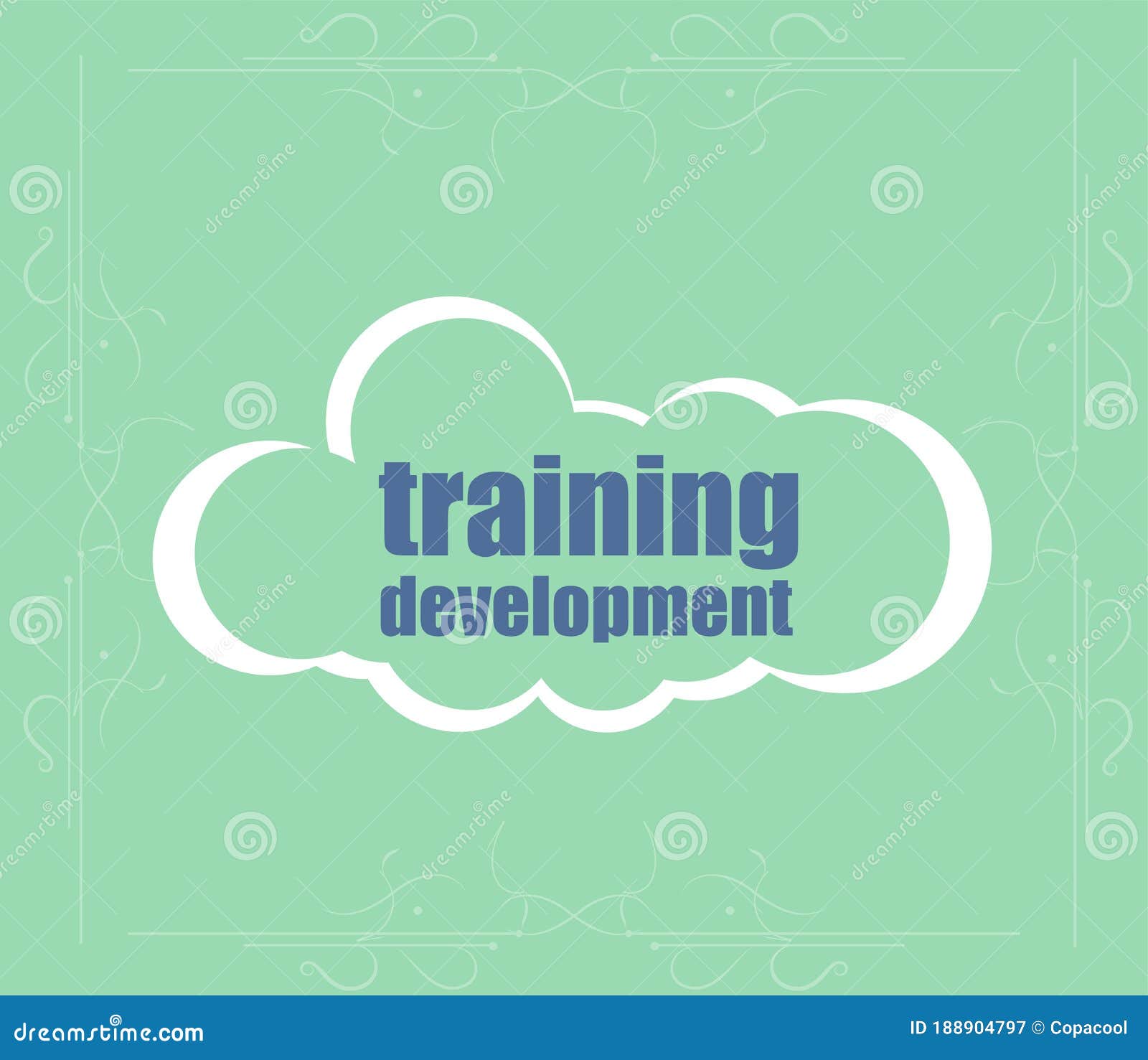 Education and Learn Concept: Training Development . Word Cloud Stock ...