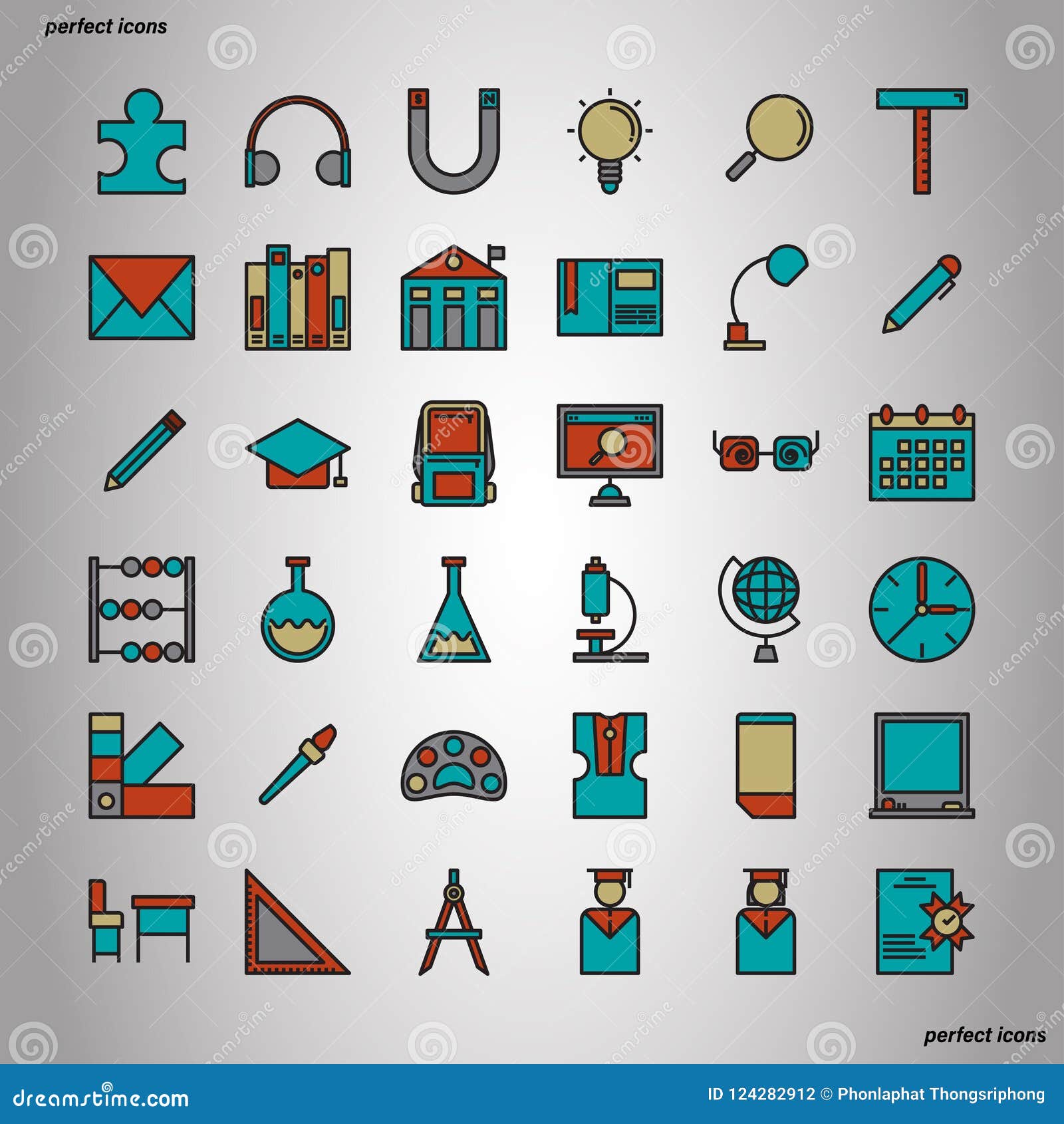 Education and Learning Color Line Icons Perfect Pixel. Stock Vector ... Education and Learning Color Line Icons Perfect Pixel. Stock Vector ...