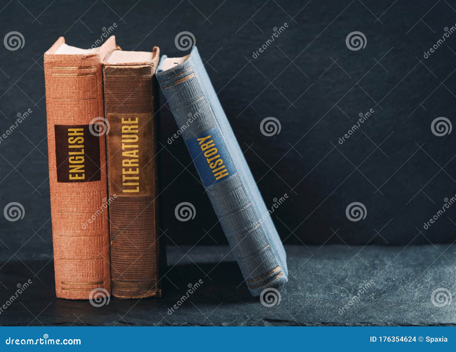 Education Learning Concept with Books or Textbooks on a Shelf Stock ...