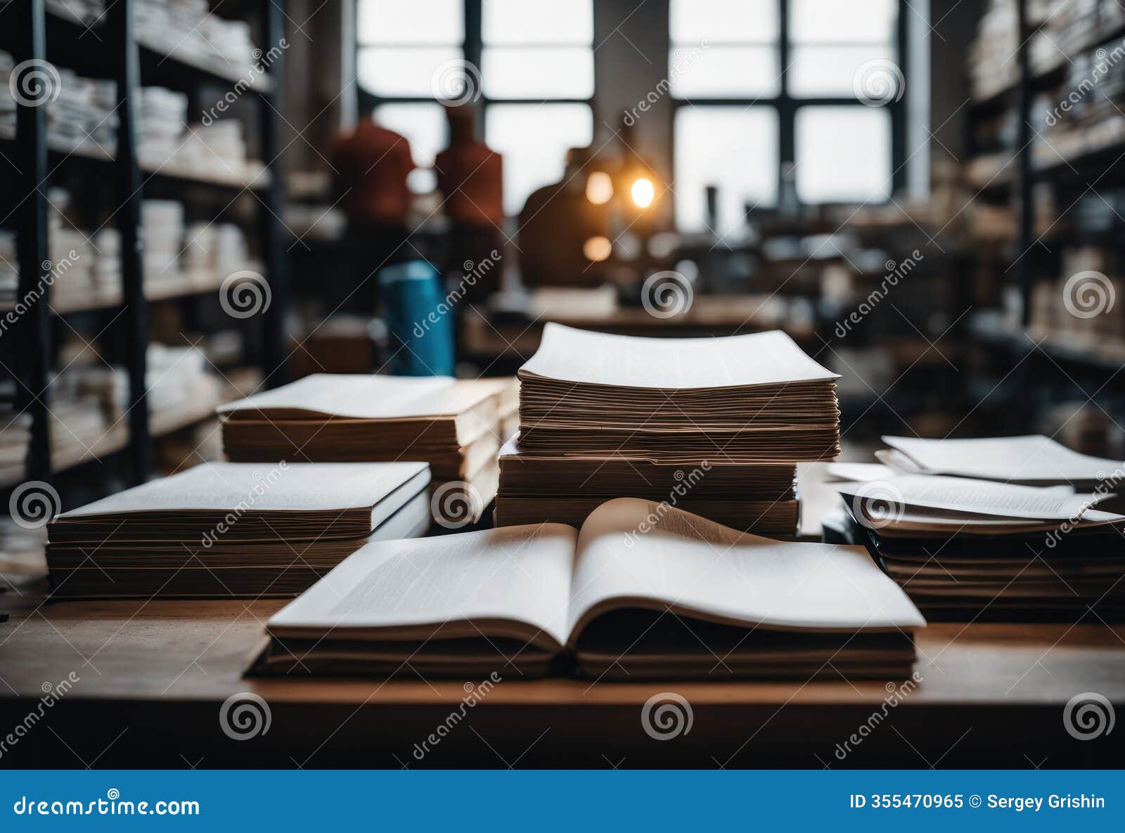 Education Learning Concept with Opening Book or Textbook in Old Library ...