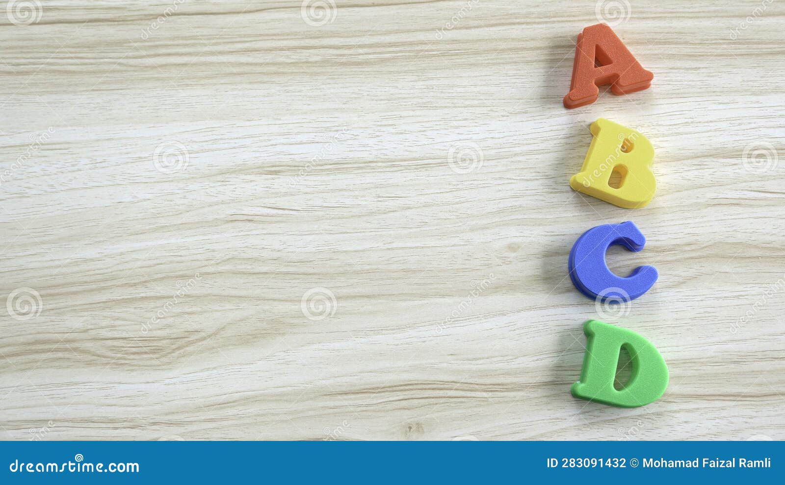 Education, Learning and Developement Concept. Wooden Alphabet of ABCD ...