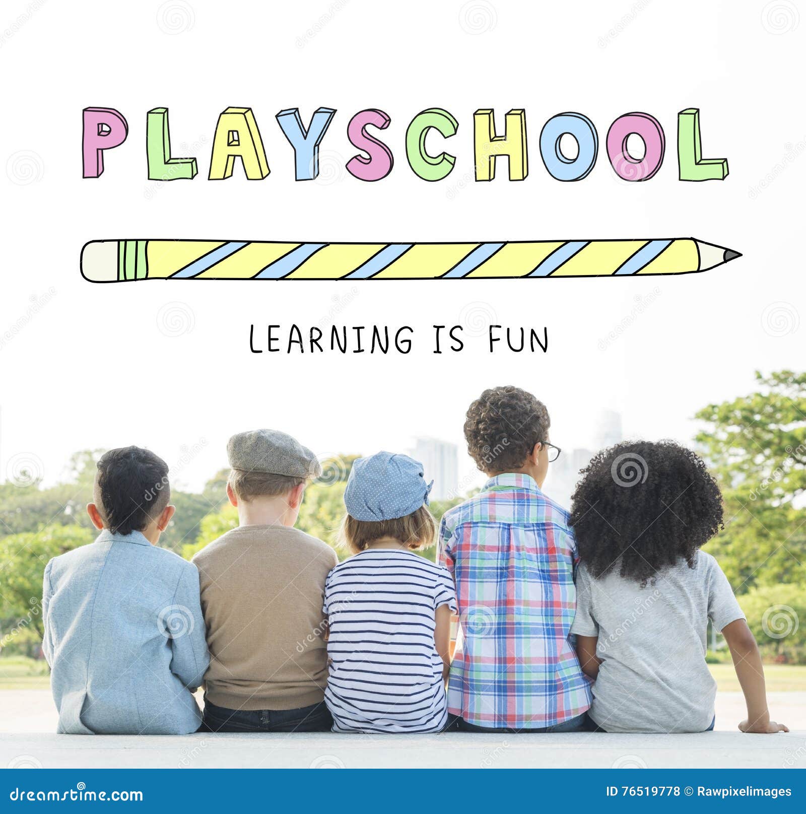 Education Learning is Fun Children Graphic Concept Stock Photo - Image ...