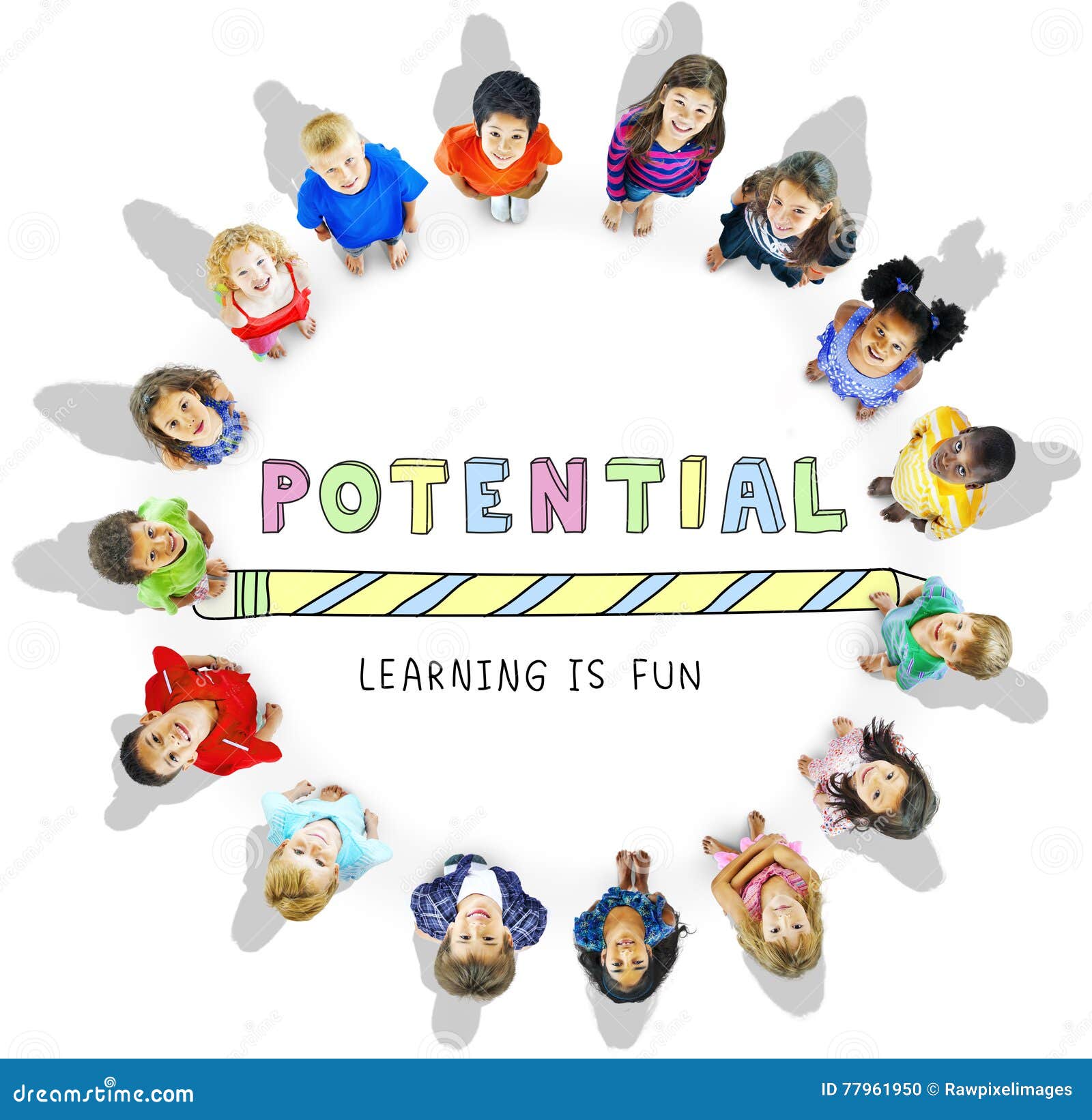 Education Learning is Fun Children Graphic Concept Stock Photo - Image ...