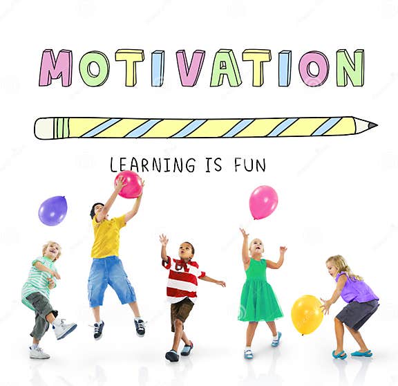 Education Learning is Fun Children Graphic Concept Stock Image - Image ...
