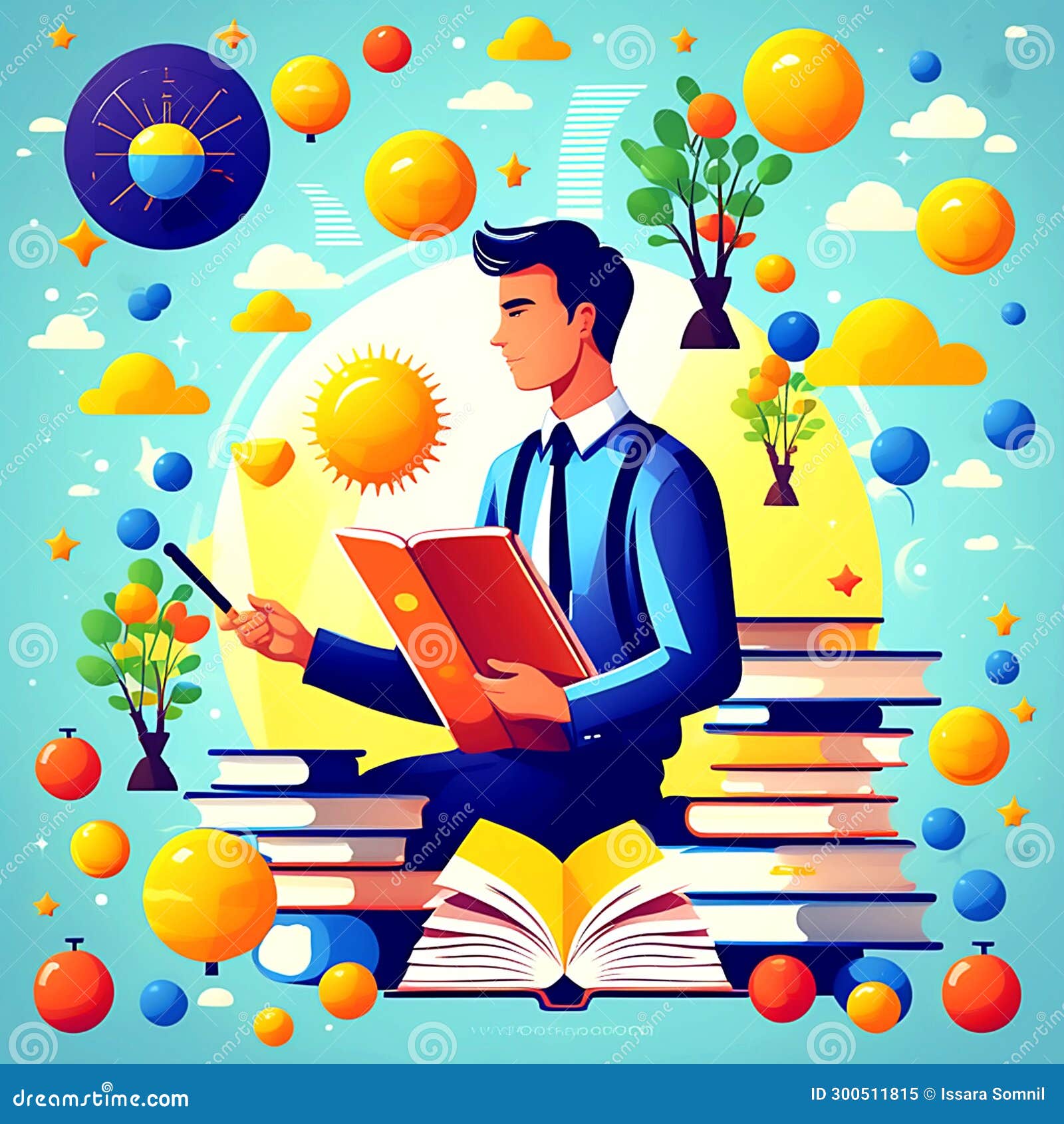 Education and Learning Vector Illustration Concept Stock Illustration ...