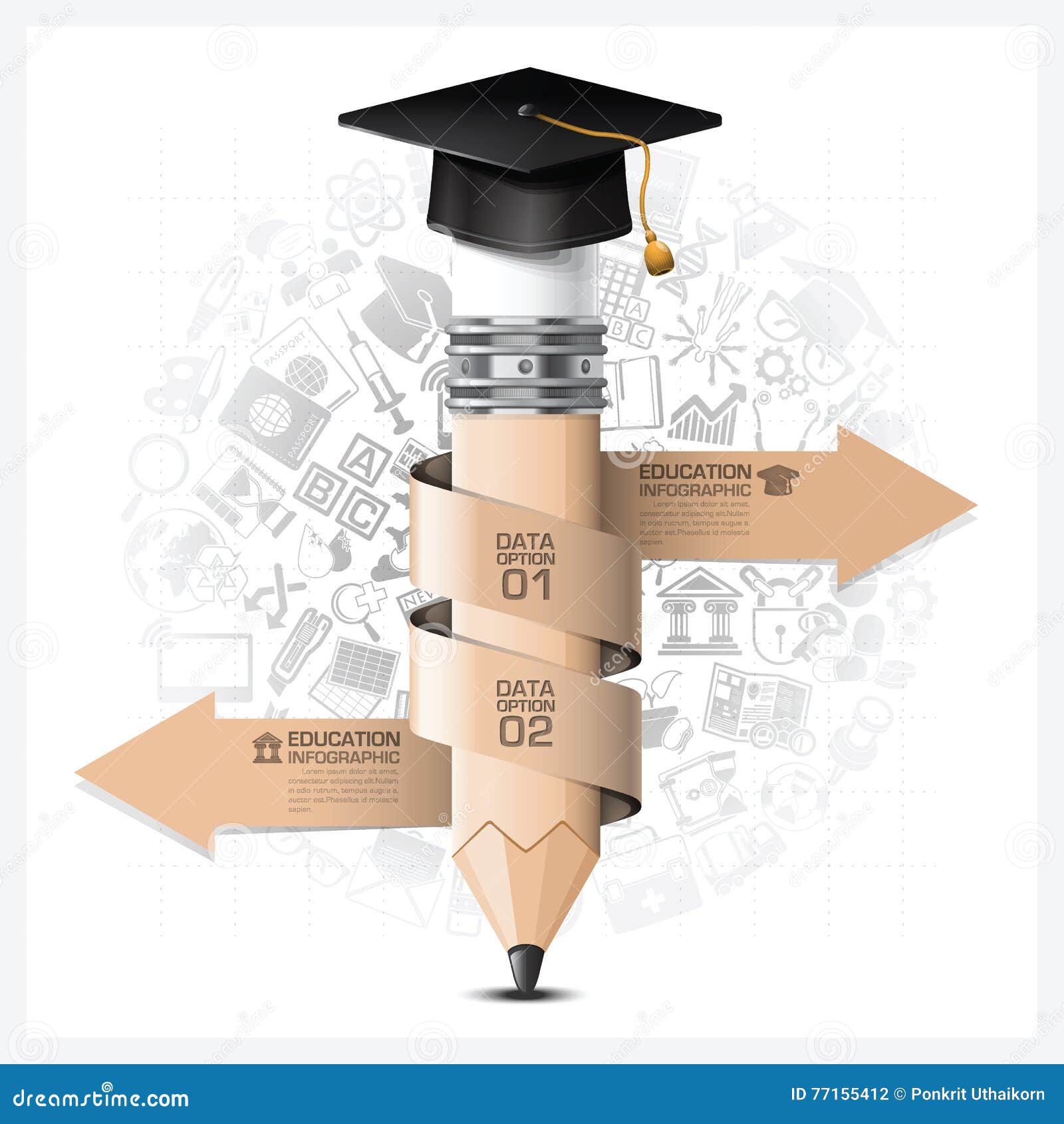 Learning Arrow Stock Photo | CartoonDealer.com #45789360