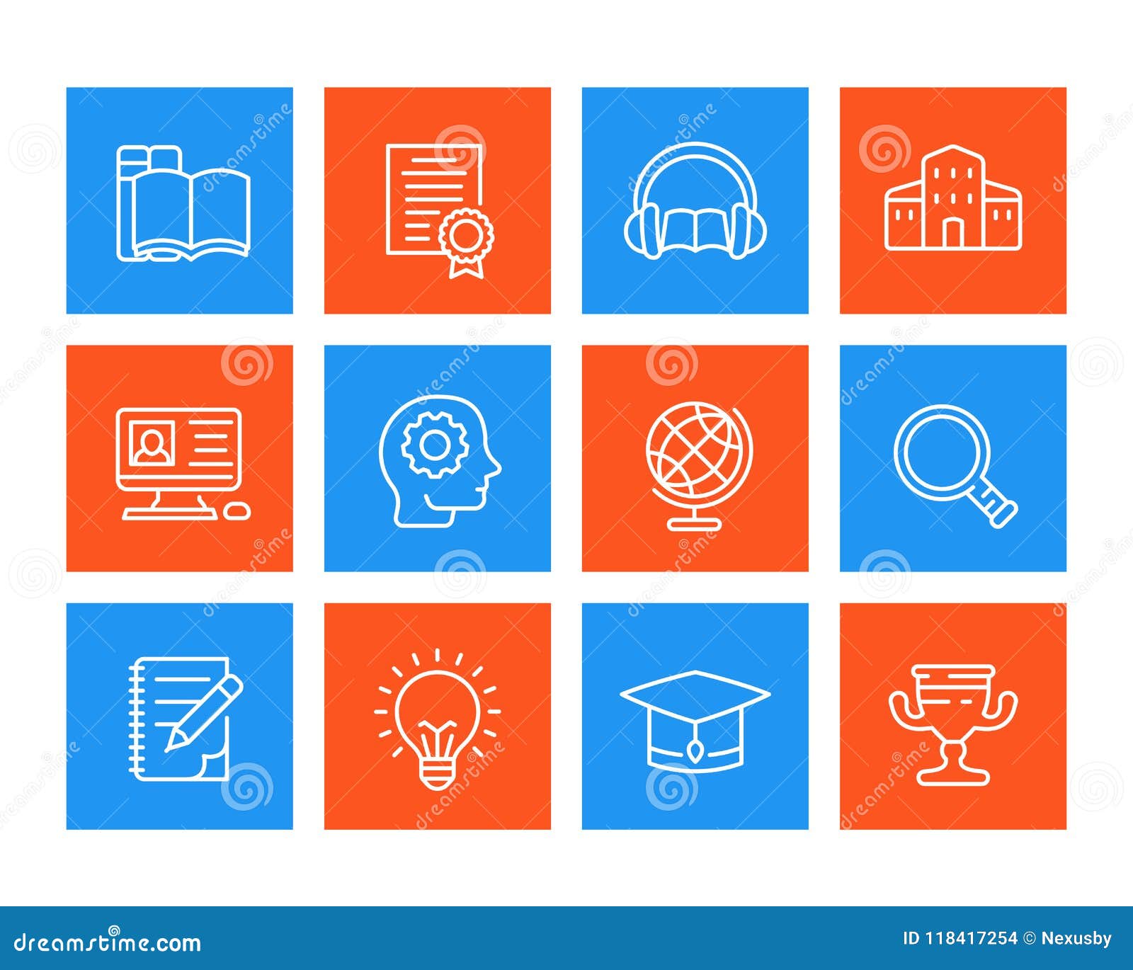 Education, Learning Line Icons Set Stock Vector - Illustration of ... Education, Learning Line Icons Set Stock Vector - Illustration of ...