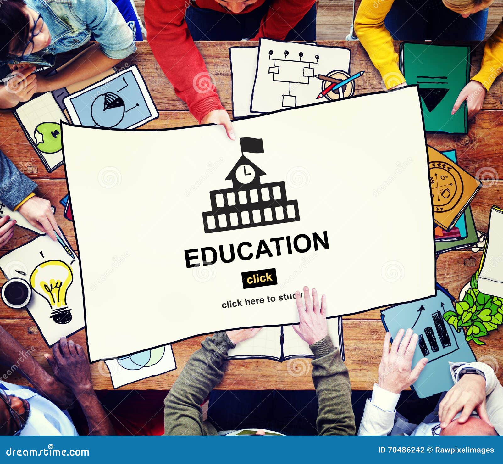 Education Learning School Knowledge Elementary Highschool Concept Stock ...