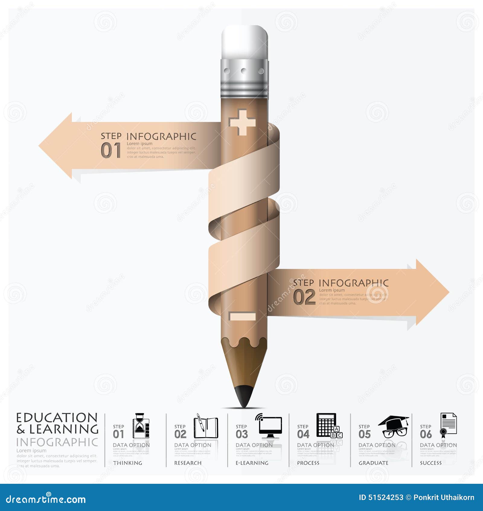 Learning Arrow Stock Photo | CartoonDealer.com #45789360