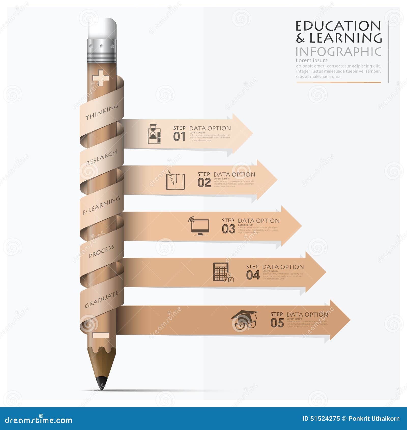 Learning Arrow Stock Photo | CartoonDealer.com #45789360