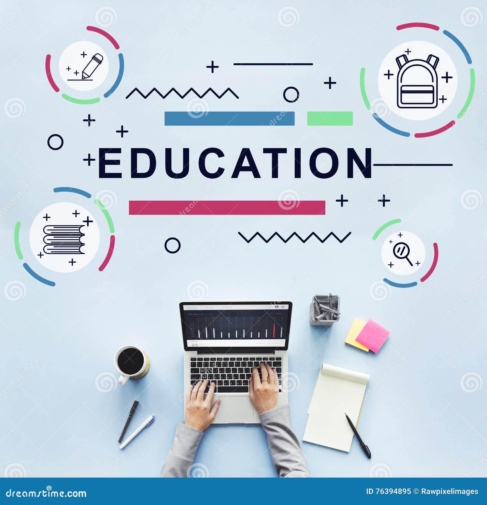 Education Learning Students Development People Graphic Concept Stock ...