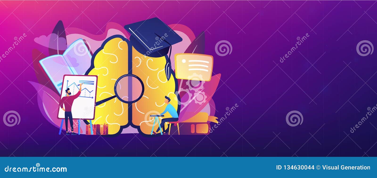 Education and Learning Style Header Banner. Stock Vector - Illustration ...
