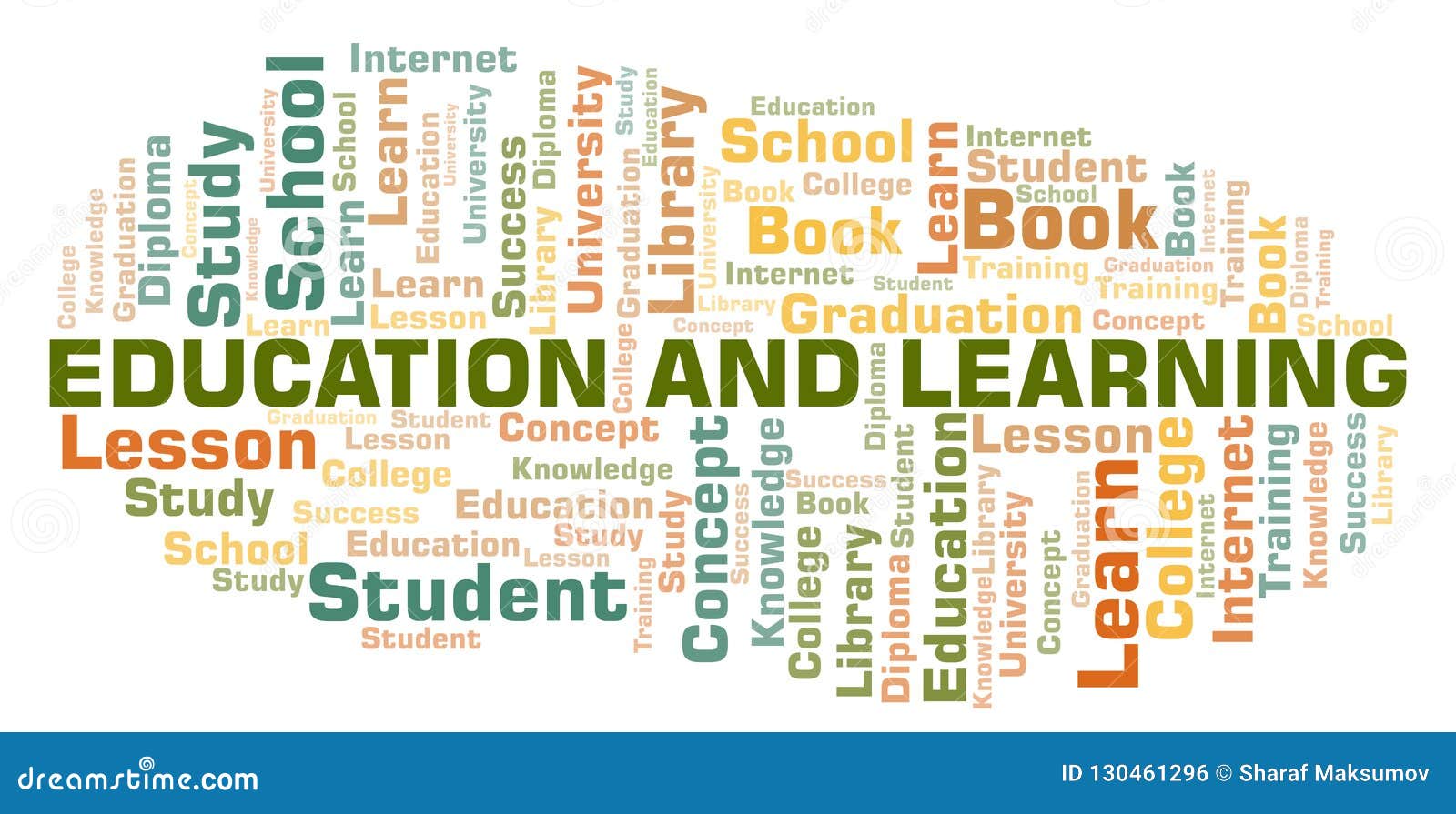 Education and Learning Word Cloud. Stock Illustration - Illustration of ...
