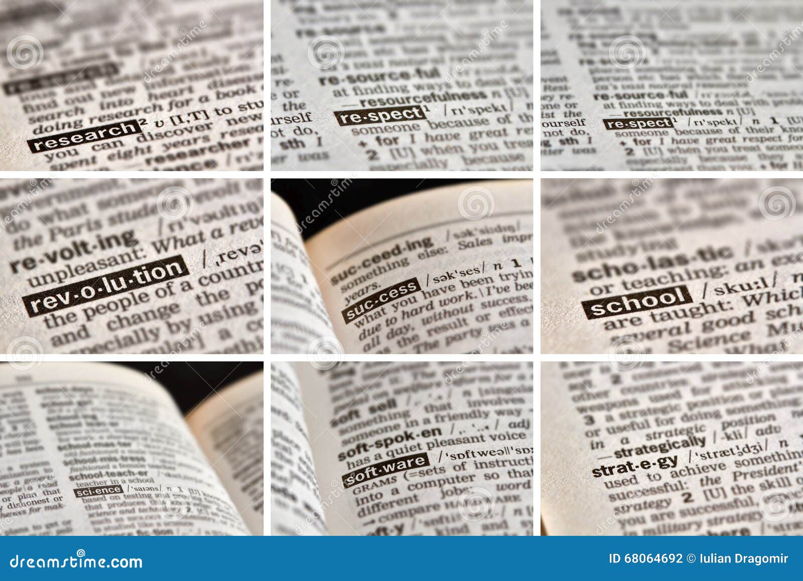 Education Learning Words Set (6 of 8) Stock Photo - Image of science ...