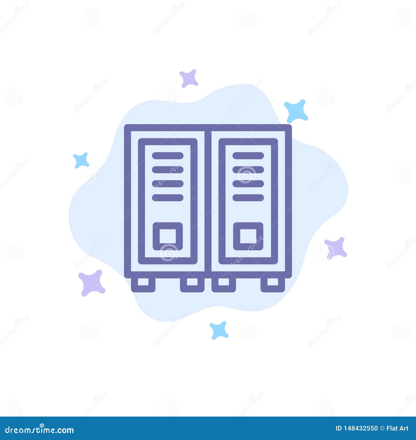 Education, Library, Read, Reading Blue Icon on Abstract Cloud ...